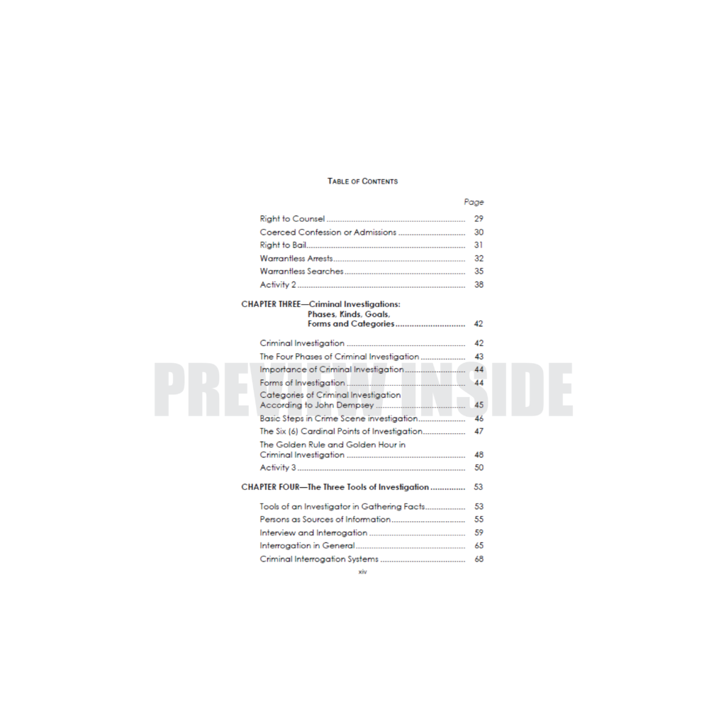 Fundamentals of Criminal Investigation and Intelligence – Centralbooks