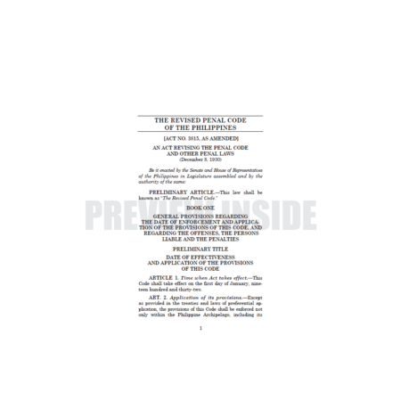 The Revised Penal Code of the Philippines (College Edition) – Centralbooks