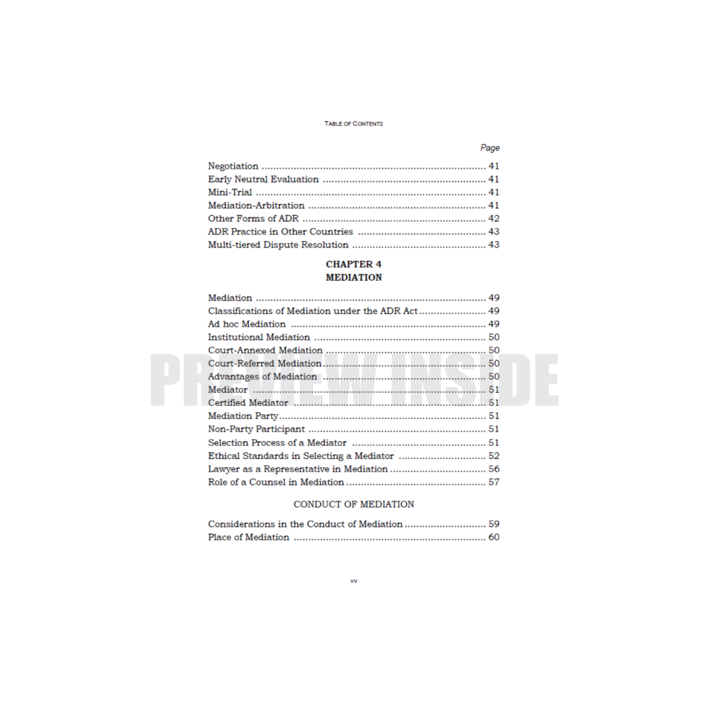 Philippine Alternative Dispute Resolution – Centralbooks