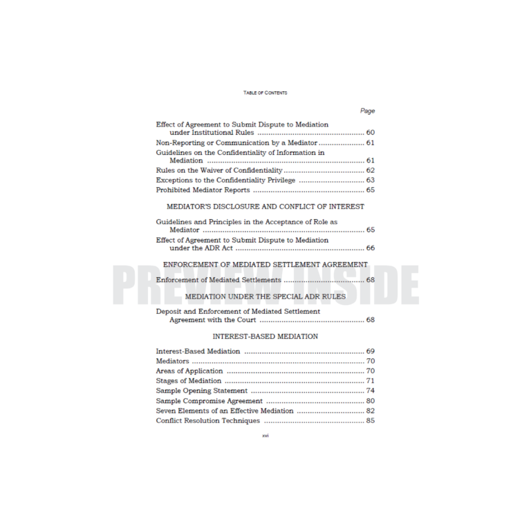 Philippine Alternative Dispute Resolution – Centralbooks