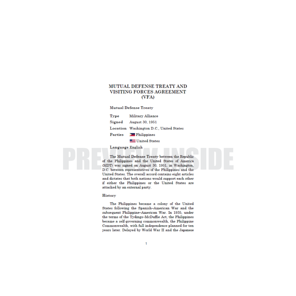 Mutual Defense Treaty – Centralbooks
