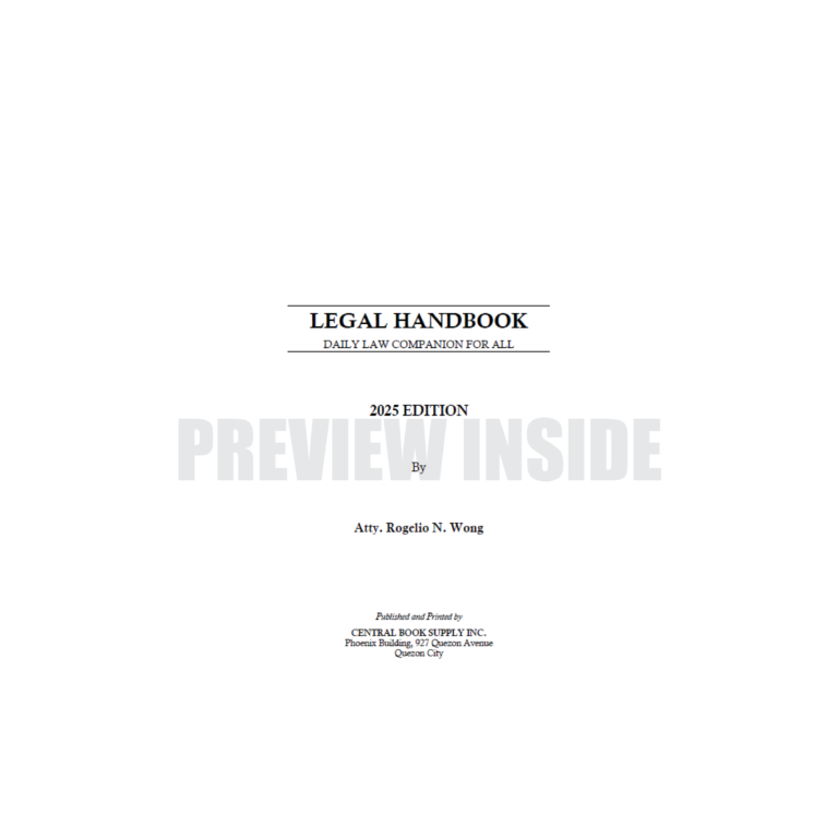 Legal Handbook, Daily Law Companion for all – Centralbooks