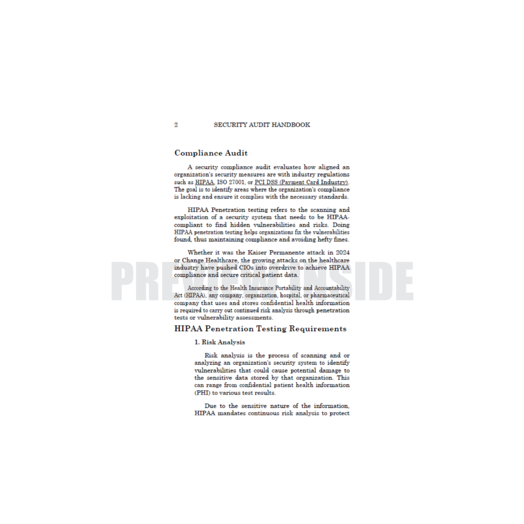 Security Audit Handbook – Centralbooks
