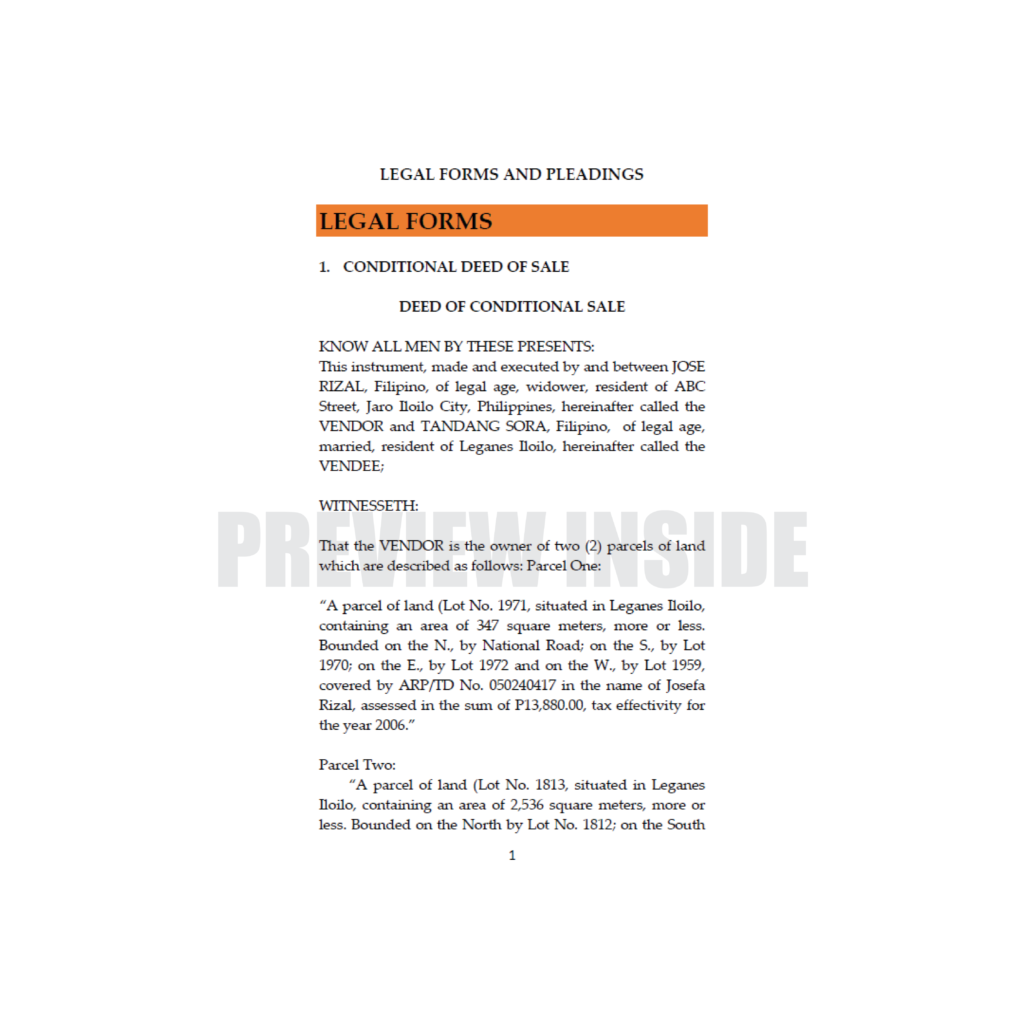 Legal Forms and Pleadings – Centralbooks