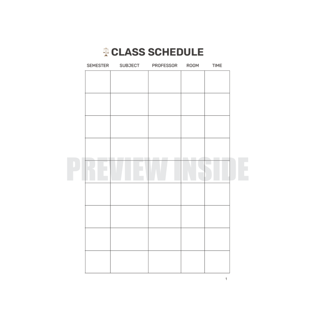 Law Student Journal Planner 2025 – Centralbooks