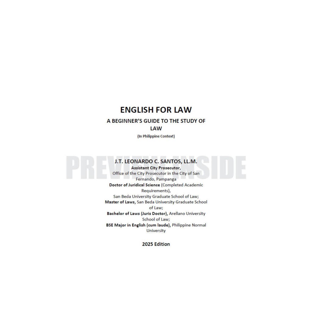 English for Law: A Beginner’s Guide to the Study of Law – Centralbooks