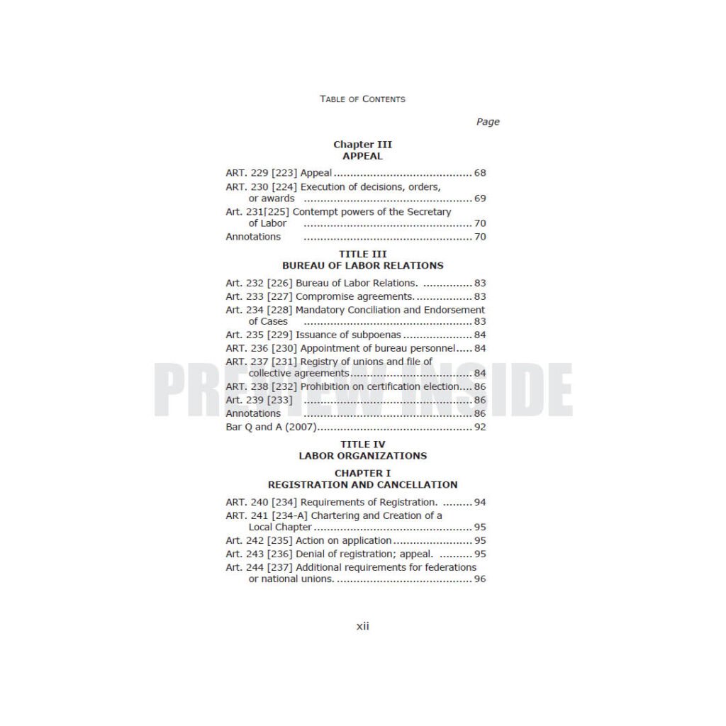 Labor Relations: The Labor Code of the Philippines Volume II Book V, VI ...