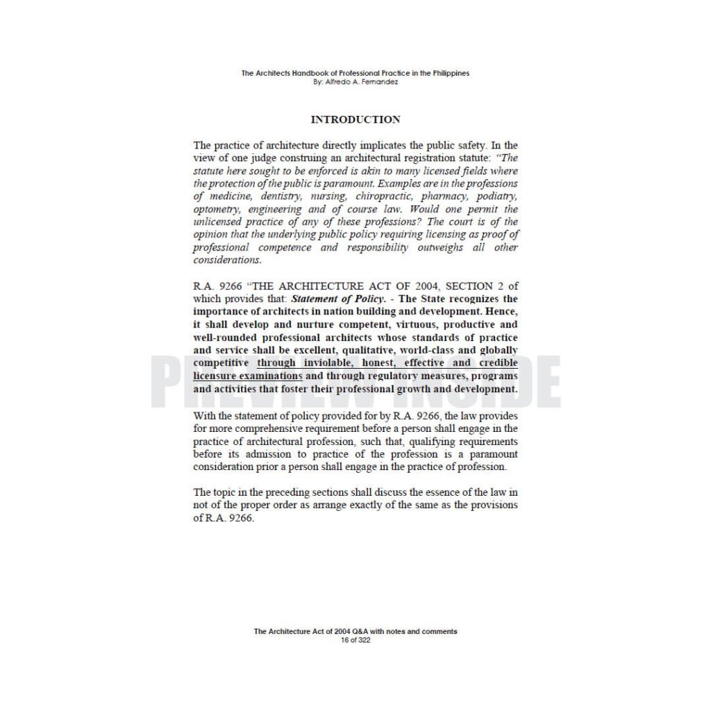 The Architects Handbook of Professional Practice in the Philippines (R ...