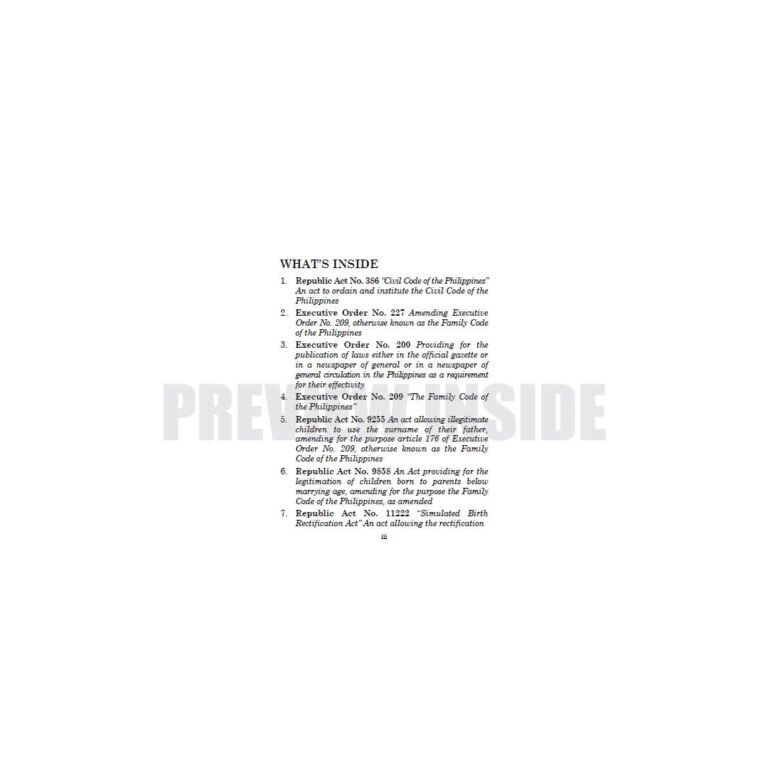 Civil Code of the Philippines (Codal) – Centralbooks