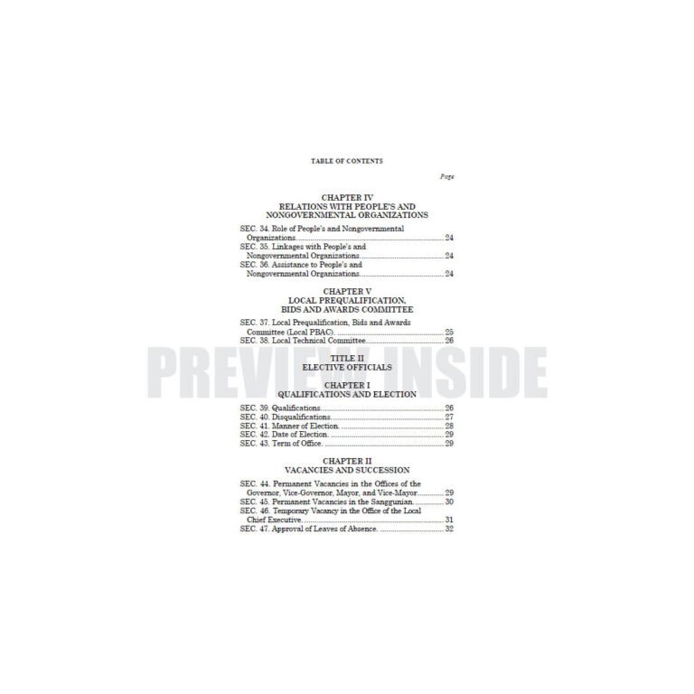 The Local Government Code with Implementing Rules and Regulations ...