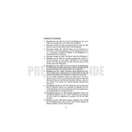 Civil Code of the Philippines (Lawyer’s Edition) – Centralbooks