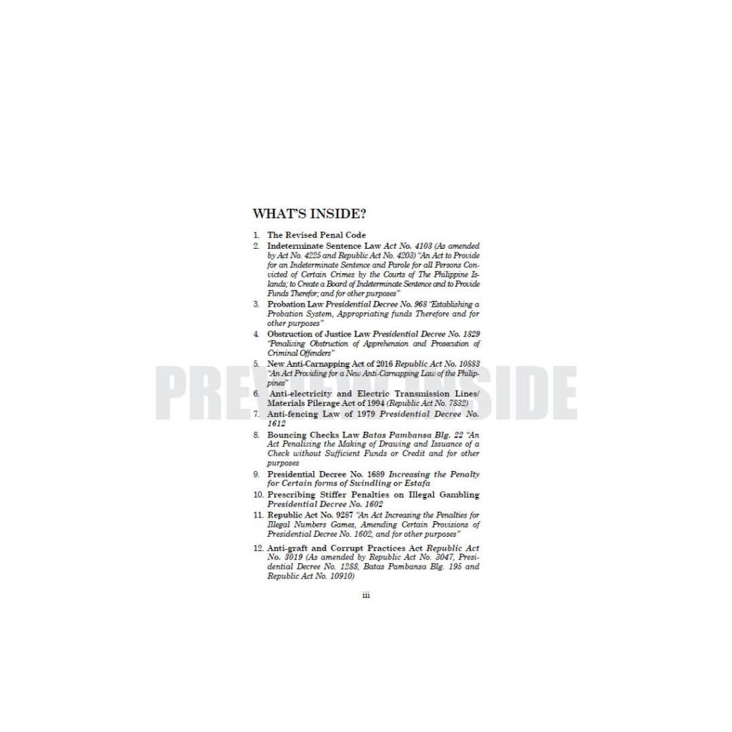 The Revised Penal Code (Lawyer’s Edition) – Centralbooks