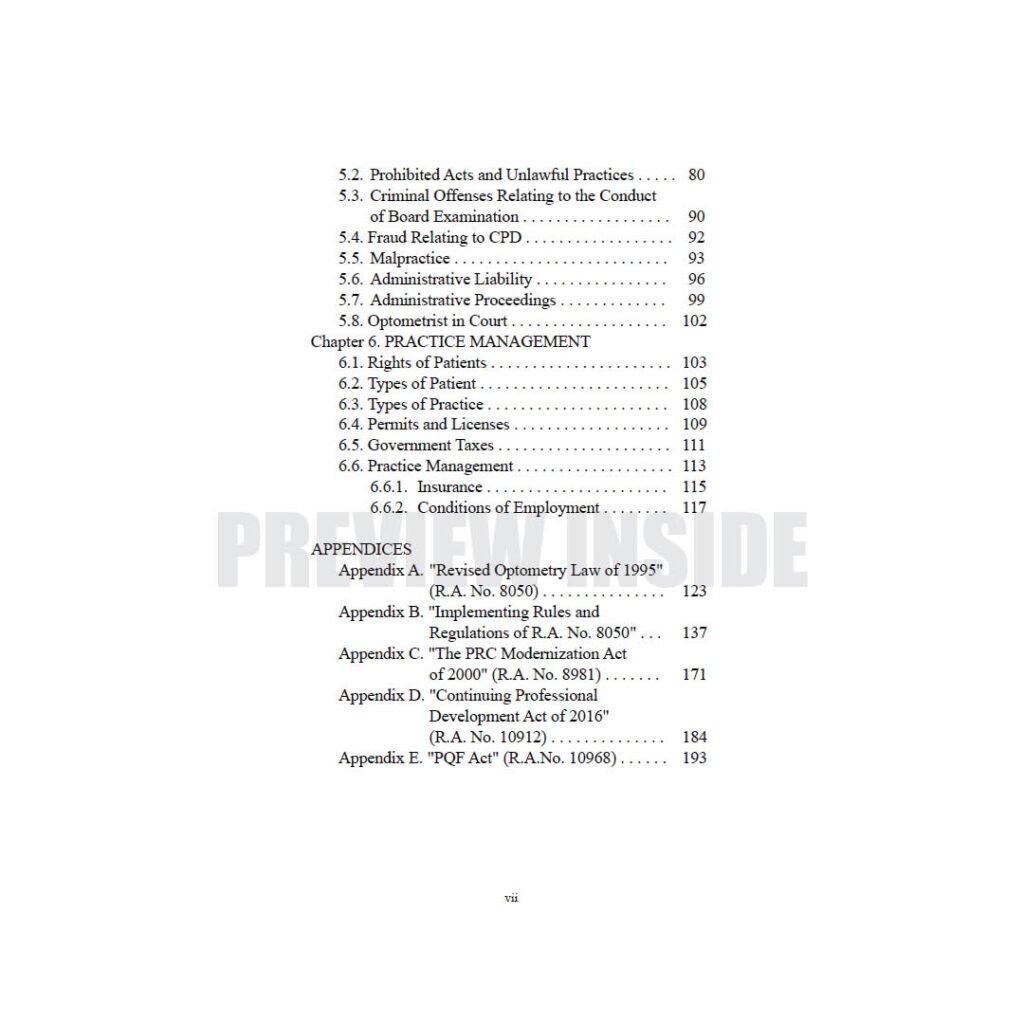 Optometry Law, Ethics, Jurisprudence and Practice Management – Centralbooks