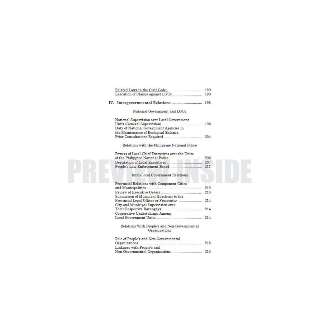 The Local Government Code – Centralbooks