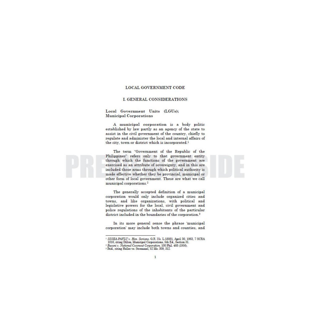 The Local Government Code – Centralbooks