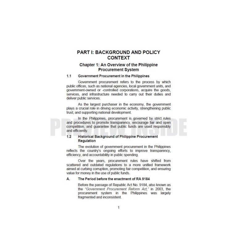 A Comprehensive Guide to the New Government Procurement Act (RA 12009 ...