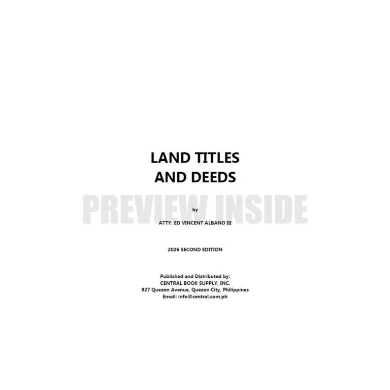 Land Titles and Deeds – Centralbooks