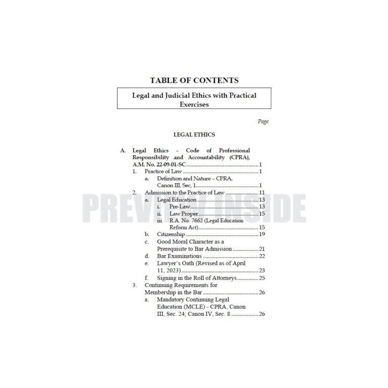 Compendious Bar Reviewer on Legal and Judicial Ethics: Based on Bar ...