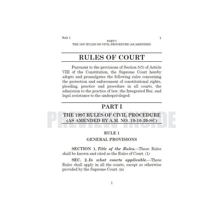 The Revised Rules of Court (Codal) 2026 Edition – Centralbooks