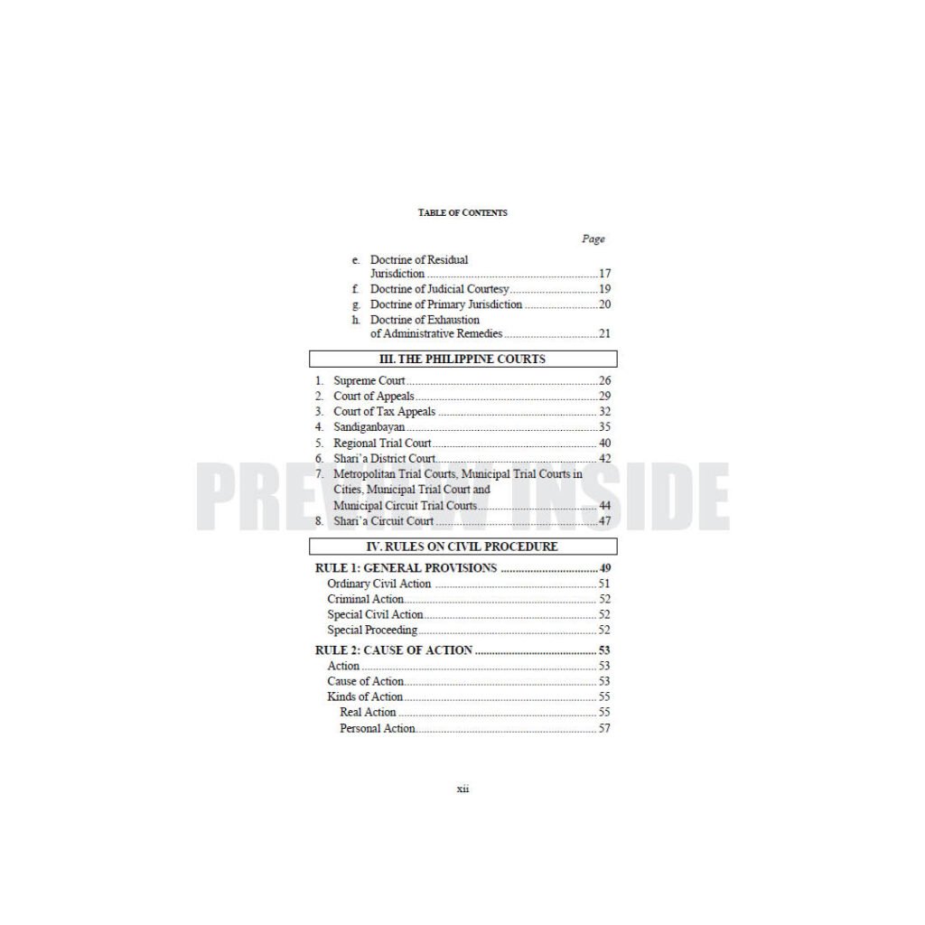 The Amended Rules on Civil Procedure Annotated (Book 1) – Centralbooks